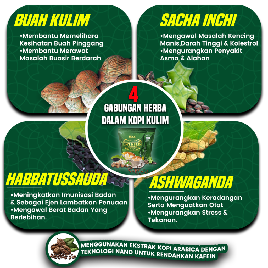 Kopi Kulim - Untuk Kesihatan Buah Pinggang ,3 Serangkai